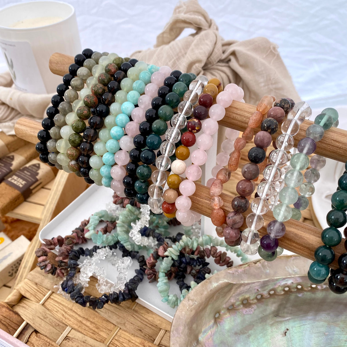Crystal Beaded Bracelets – The Mantra Blends